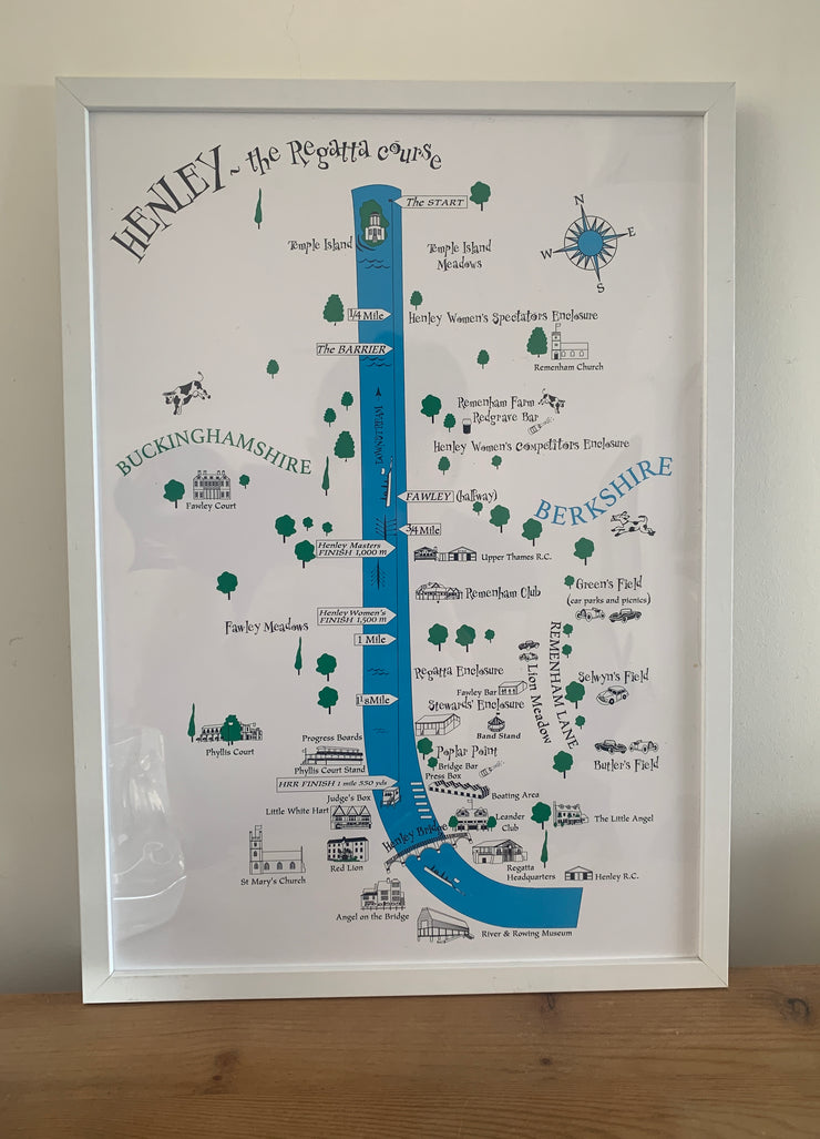 Henley Course Poster – Rock the Boat