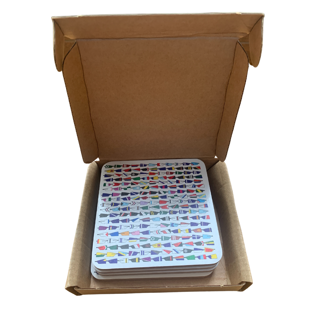 Set of Blades Coasters – Rock the Boat